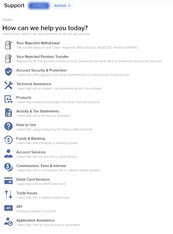Create a New Web Ticket