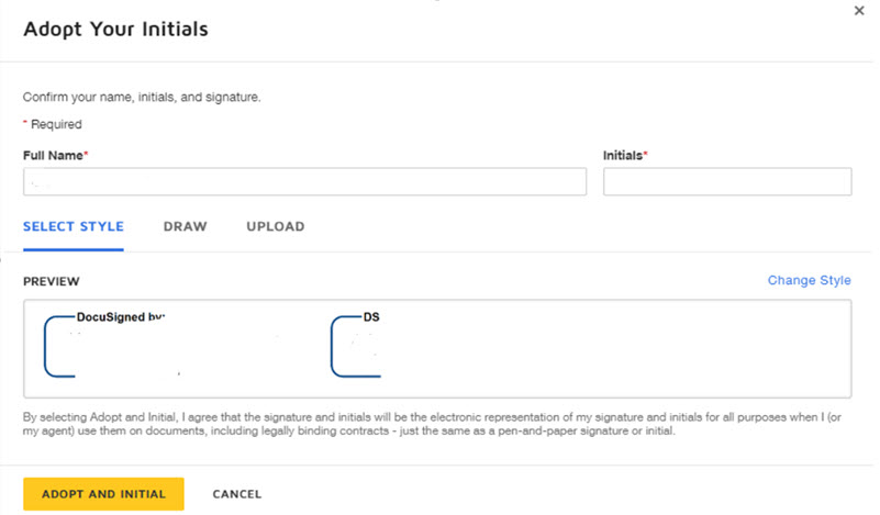 Docusign Information