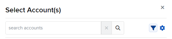 Search for Accounts