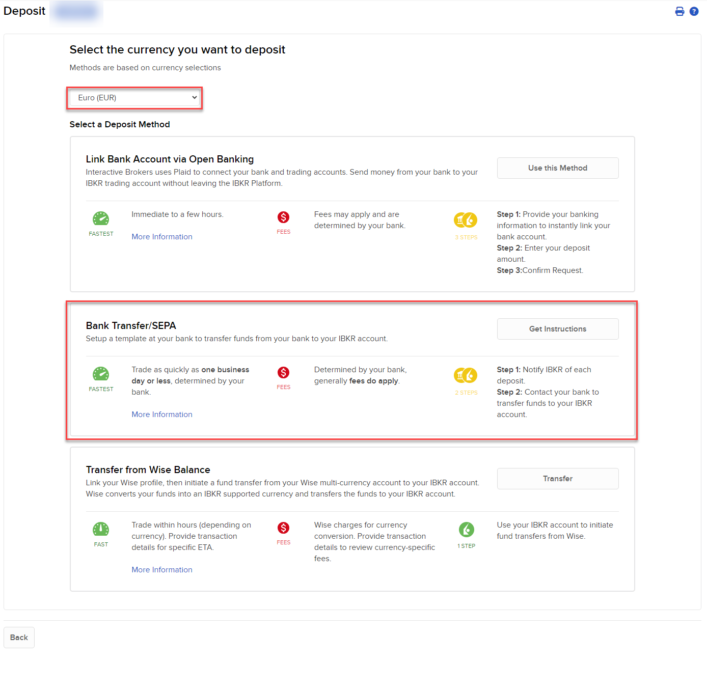 Bank Transfer/SEPA