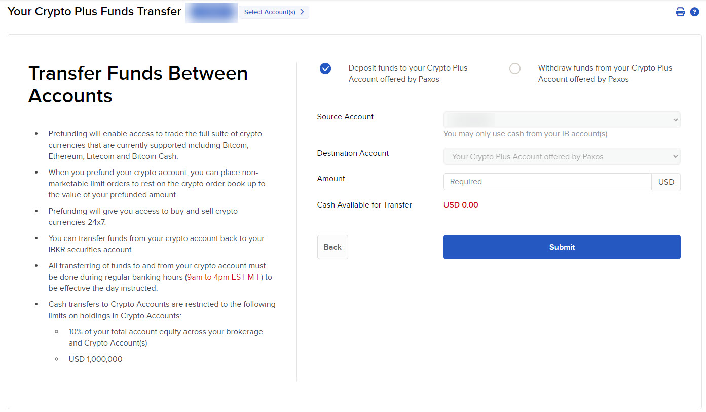 Crypto Funds Transfer