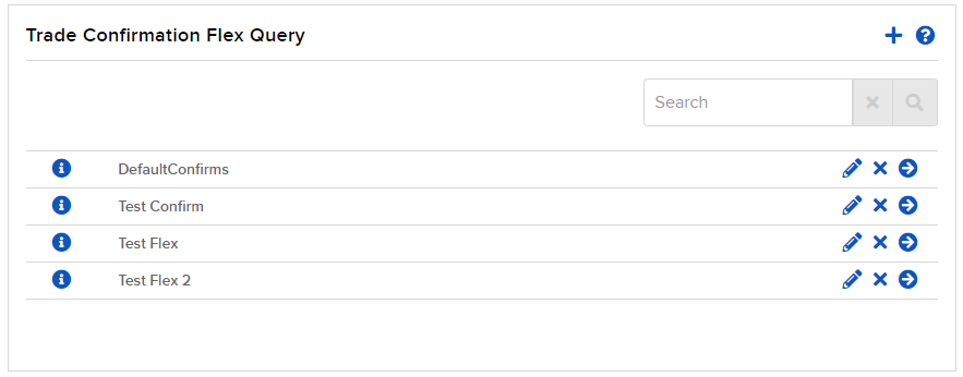 Trade Confirmation Flex Queries