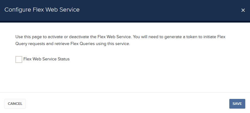 Using the Flex Web Service