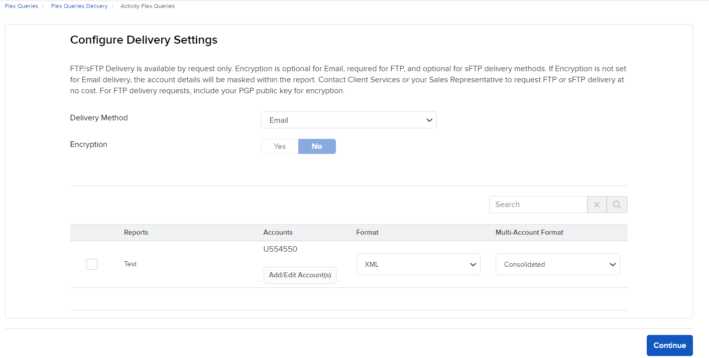 Delivered Flex Queries