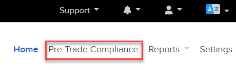 Trading Restrictions