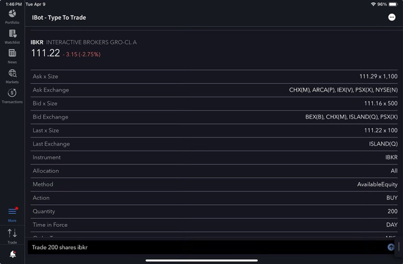 Trade with IBot