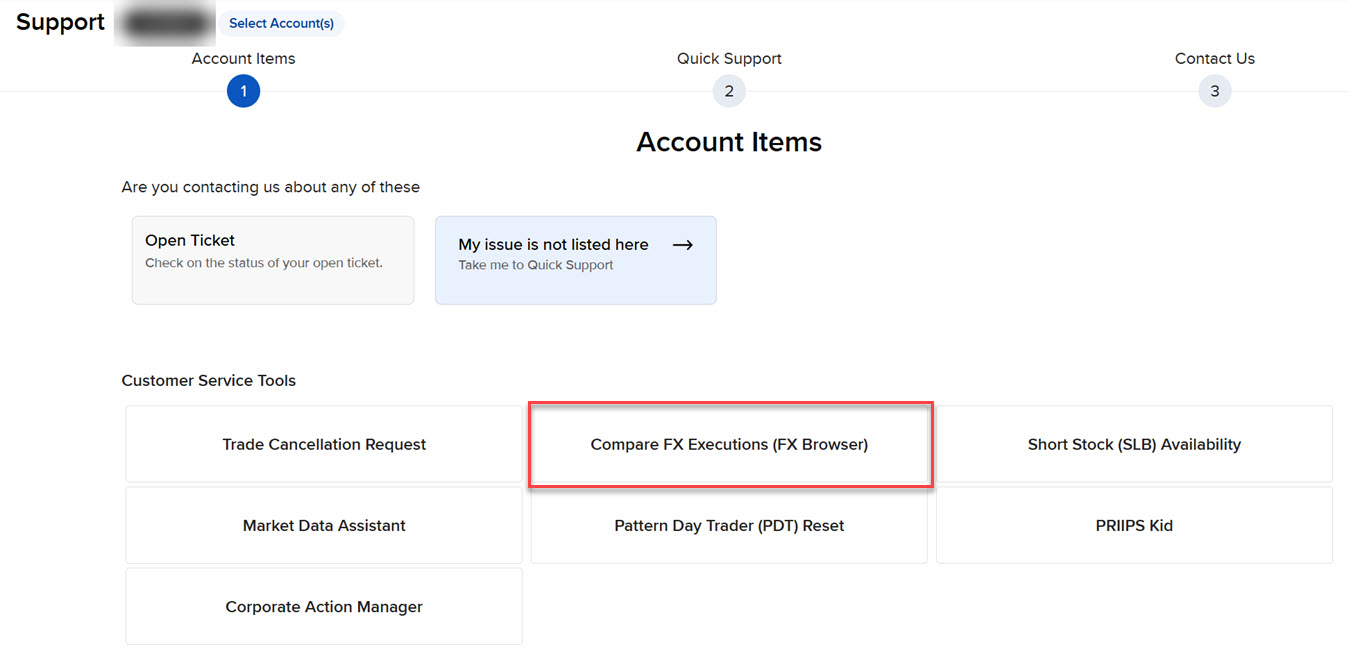 Compare FX Executions (FX Browser)