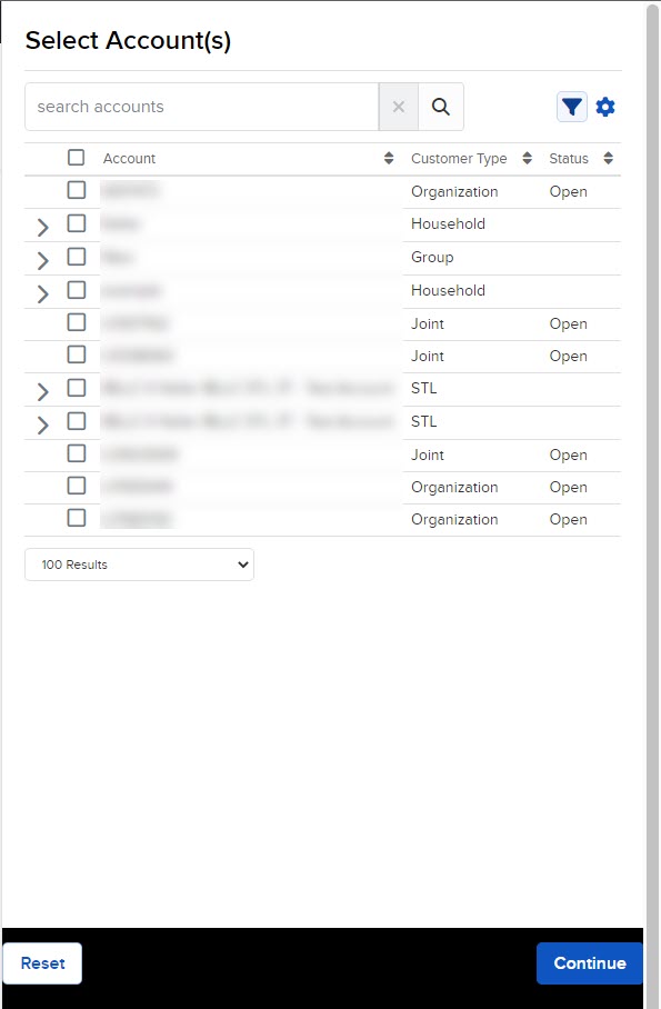 Account Selector 9366