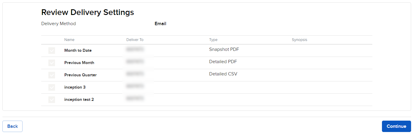 Create a Client Report Bulk Delivery