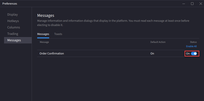 Version 0.10 Overnight Trading, Skip Order Confirmation, Recently ...