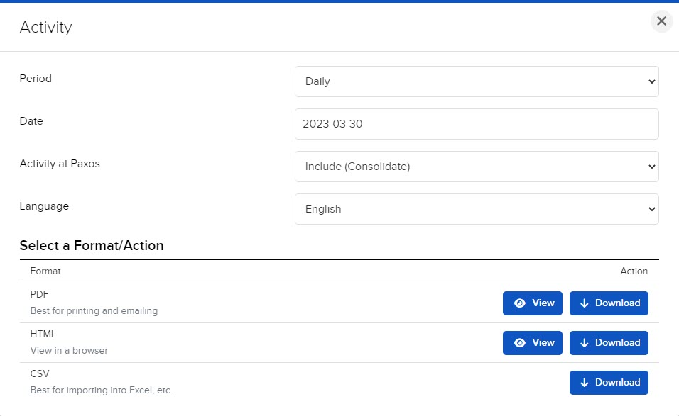 How to Run a Statement