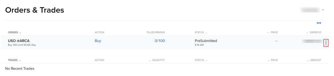 Orders & Trades